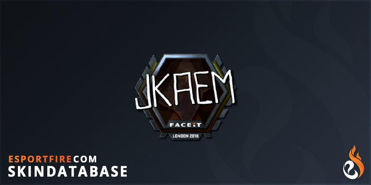 Sticker | jkaem (Foil) | London 2018 - EsportFire.com
