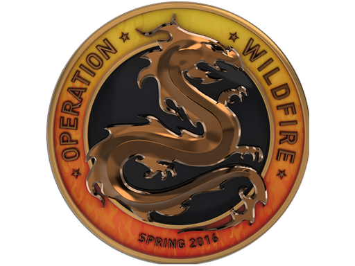 Operation Wildfire Challenge Coin - EsportFire.com