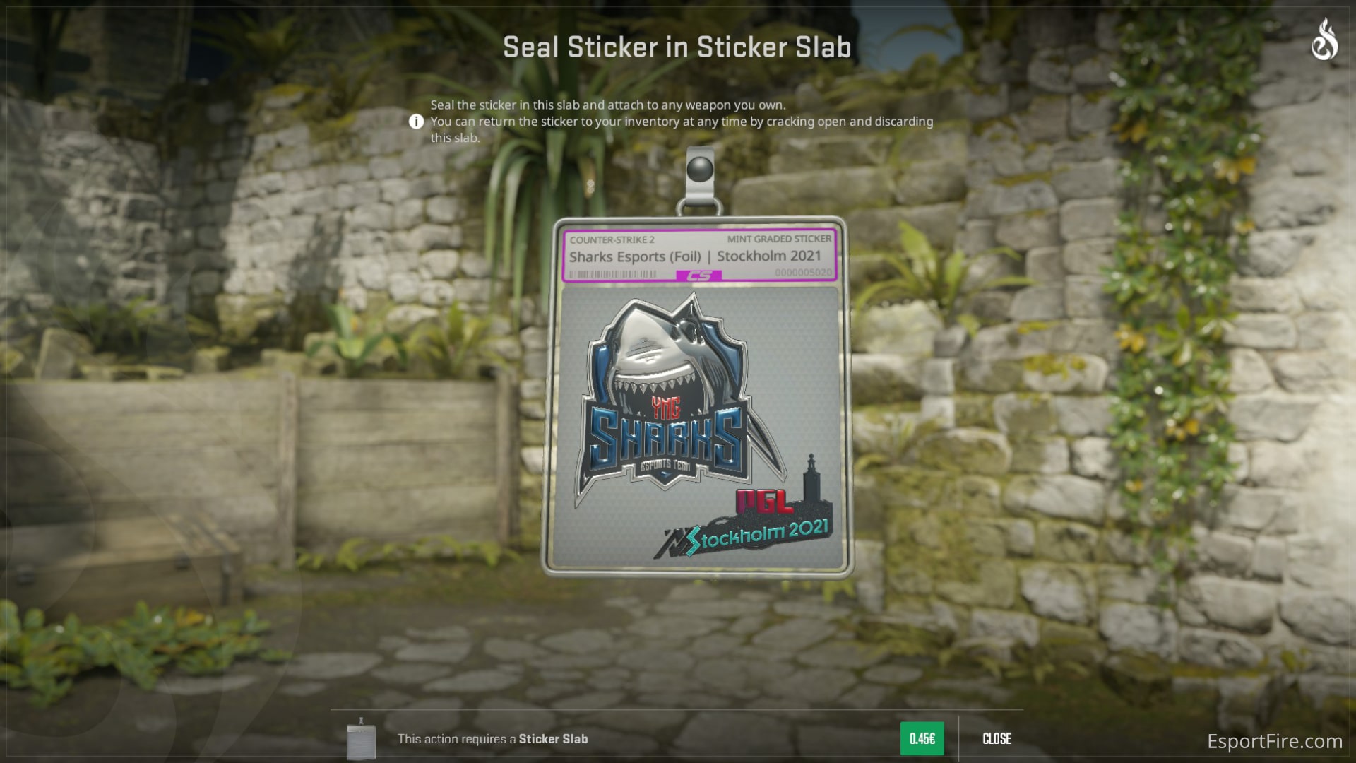 How to apply stickers as charms in CS2?